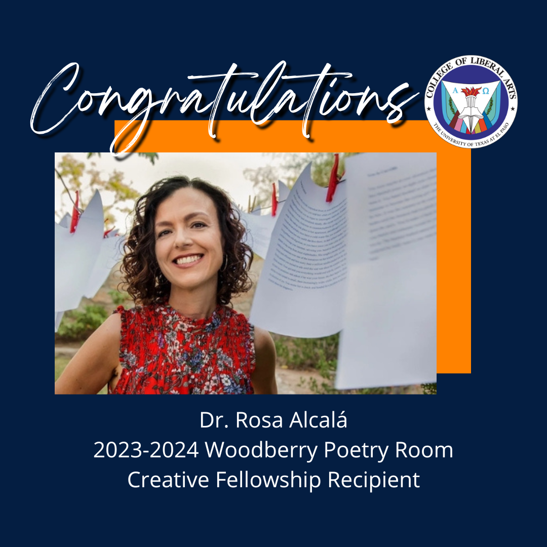 Rosa Alcalá Receives Prestigious Fellowship for Creative Writing Project
