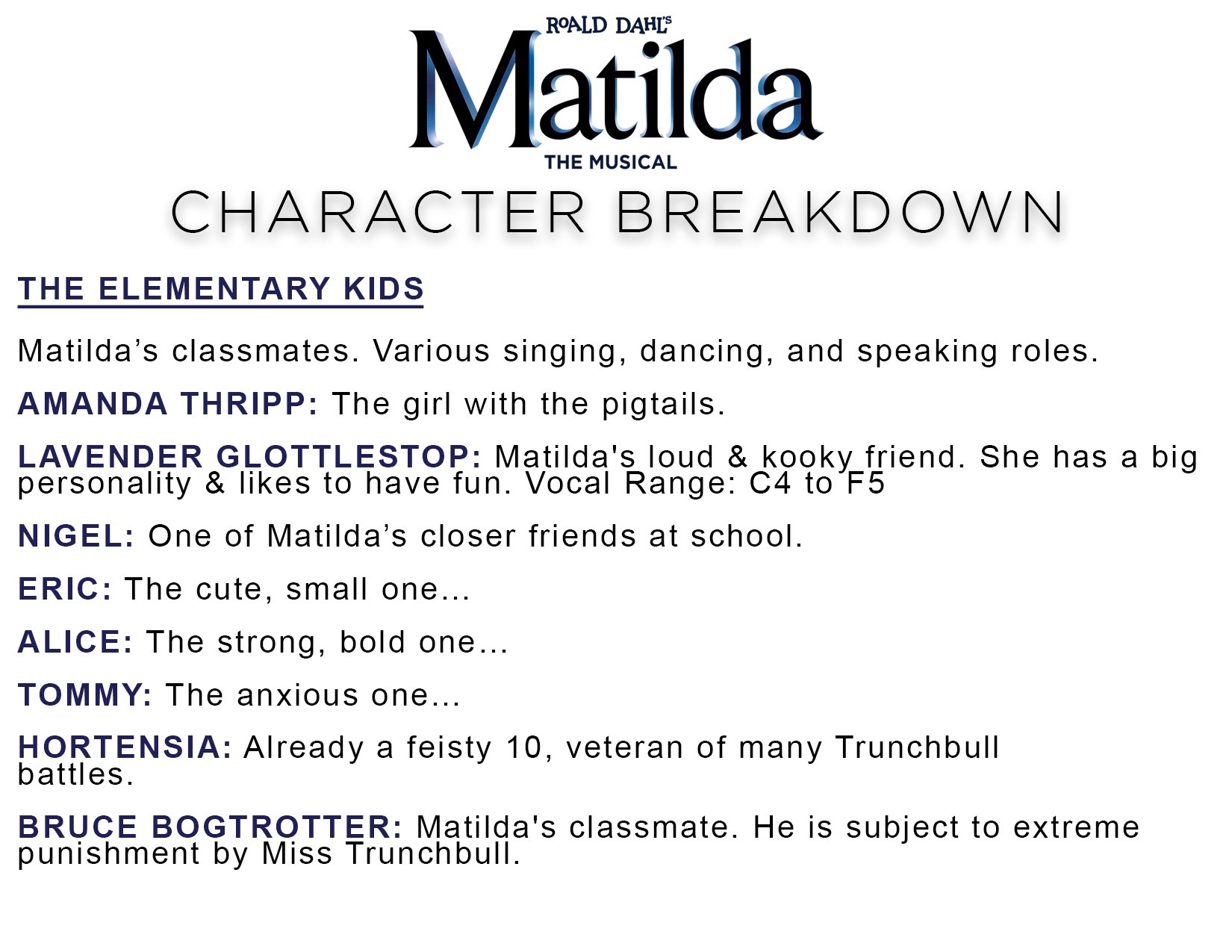Auditions
