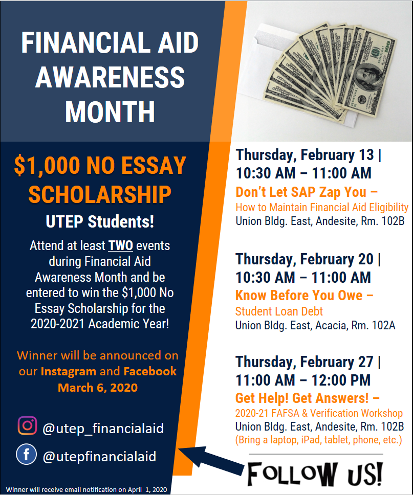 $1,000 No Essay Scholarship