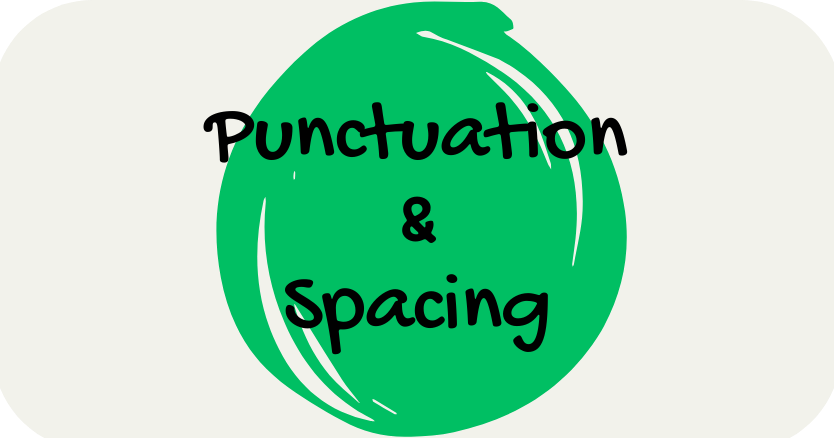 Punctuation and Spacing